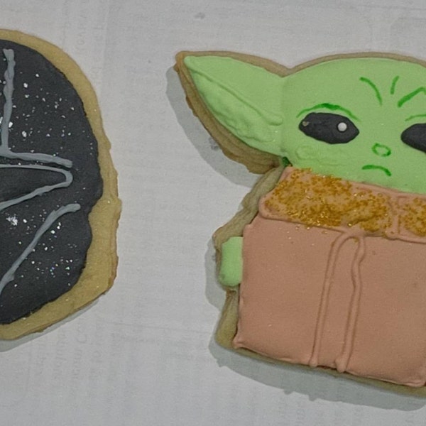 Mandalorian and Baby Yoda grogu Cookie Cutters, Star Wars, Baking - Etsy