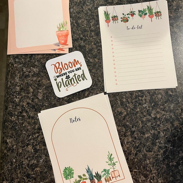 Houseplants Meal Planner Notepad, Plant Meal Prep Planner, Plant ...