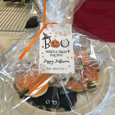 Printable Halloween Favor Tag Template, Boo Gift Tags, Trick or Treat ...