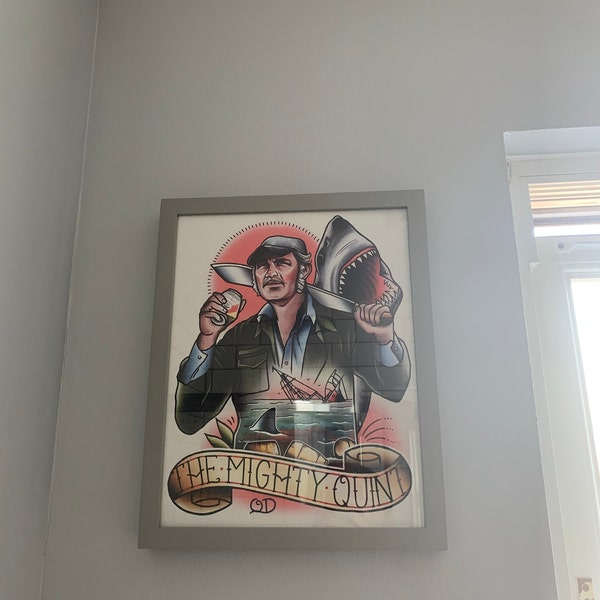 The Mighty Quint Tattoo Print - Etsy