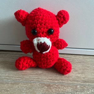Crochet Teddy Bear Keychain Pattern, Amigurumi Bear Pattern, Christmas ...