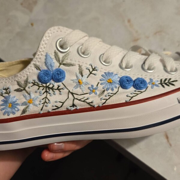 Embroidered Converse/ Converse Custom Constellation Embroidery ...