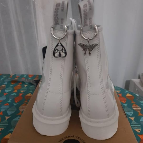 Goth Heart Charm - Shoes Charm - Boot Charms (dr Martens Style) Grunge ...