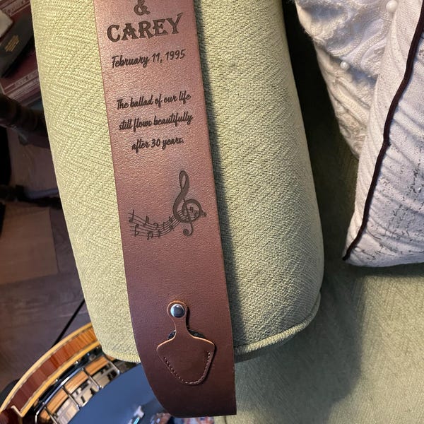 Custom Guitar Strap: Perfect Anniversary Gift for Him - Personalize ...