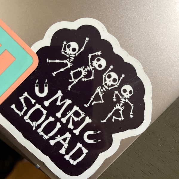 MRI Squad Glossy Sticker, Mri Tech, Mri Technologist, Rad Tech ...