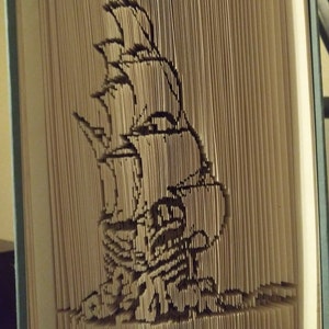 Book Folding Pattern Alphabet 34 Fanciful Measure Mark & | Etsy