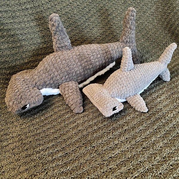 PATTERN: Plush Hector the Hammerhead Shark Pattern Amigurumi Hammerhead ...