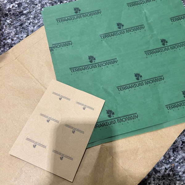 Logo Branded Packaging Black Tissue Paper | Branded Tissue Paper Sheets ...