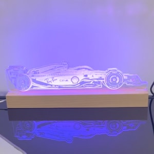 Lewis Hamilton Mercedes LED Lamp Night Light, Home Decor, Formula 1, F1 ...