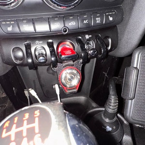 MINI Cooper Sunglass Clip Dash Holder Mount felt Lined fits Most Size ...