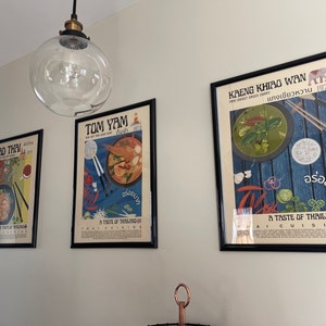 Kimchi Poster Retro Style, Korean Food Vintage Wall Art, Korean Cuisine, Modern Kitchen Decor ...