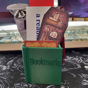 3D Printed Book Shaped Bookmark Holder Bookmark Display Book-style ...