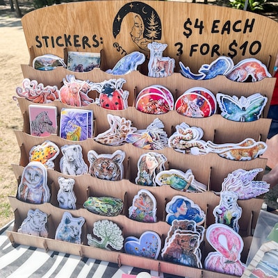 12 Slot Bookmark Display Physical Product Display for Craft Shows - Etsy