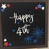 4th of July Star Letter Board Icons - Fourth of July - Red White & Blue ...