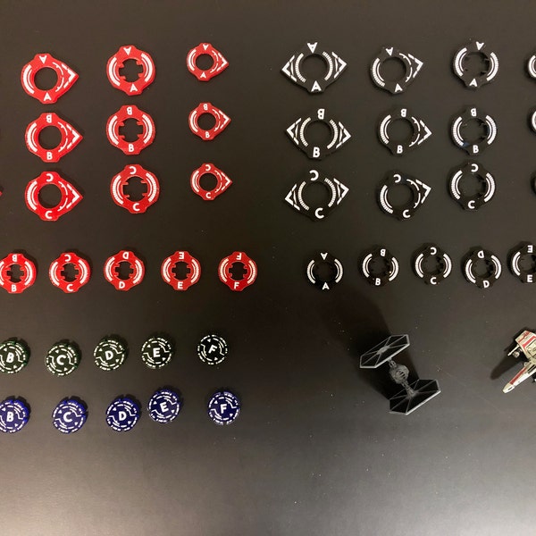 Acrylic Tokens Set - X-wing Arc Lock System - Etsy