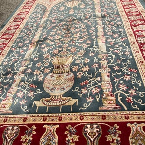 7x10 Gold Embroidered Silk Carpet, Carpet for Living Room, Palace Silk ...