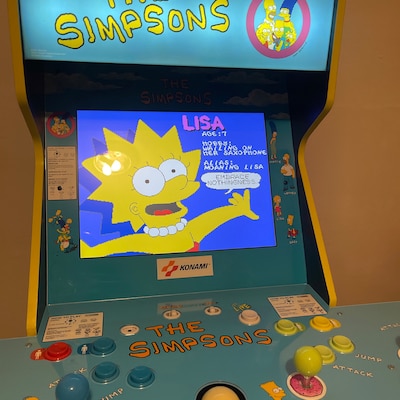 Arcade 1up Simpsons Arcade Bezel Graphic Sticker - Etsy
