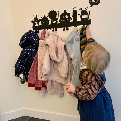 Ribbon Bow Wall Hook, Girls Wall Hooks, Baby Shower Gift, Girls Wall ...