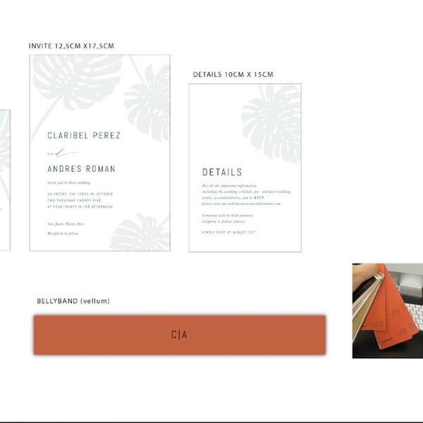 Custom Venue Pop-up Save the Date With Couple Portrait, Folded Wedding ...