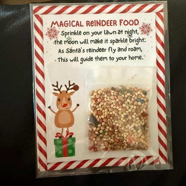 Personalized Magic Reindeer Food • Stocking Stuffers for Kids Gifts ...