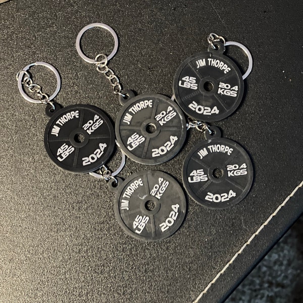 Customizable 45 LB Weight Keychain - Etsy
