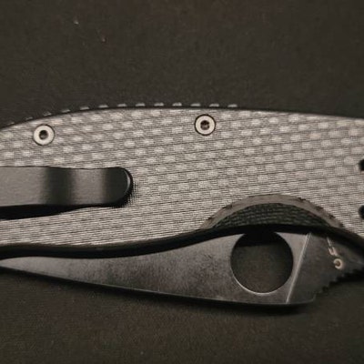 Matte Black Titanium Deep Carry Pocket Clip for Microtech LUDT 135-1 ...