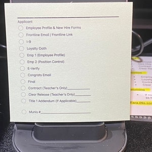Custom Checklist Sticky Notes // Organization 3x3 Stick Notes, Check ...