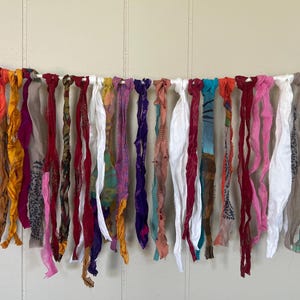 1 Oz Sari Silk Threads W/ribbon Pieces Boho Junk Journal Fiber Beads ...