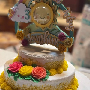 3 Rex Birthday Cake Topper in Isla | Etsy