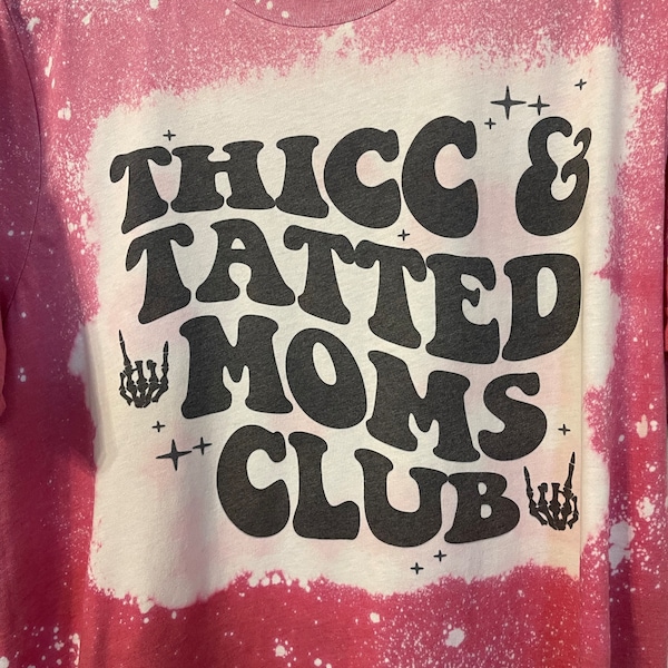 Thicc and Tatted Moms Club SVG, Thicc Moms Club Svg, Tatted Moms Club ...