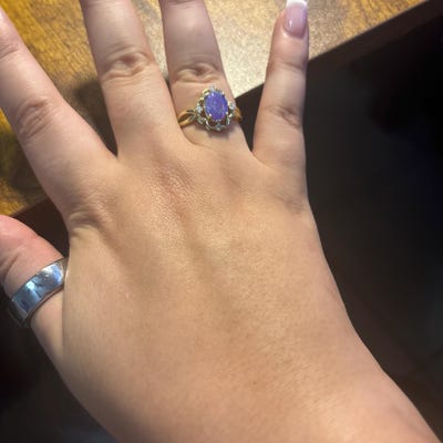 Pear Red Rose Ruby Ring for Women, Statement Ring, Ring for Her ...