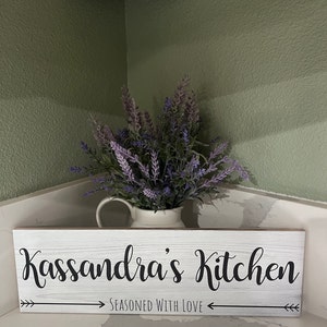 Personalized Kitchen Sign, Custom Kitchen Sign, Wood Sign for Kitchen ...