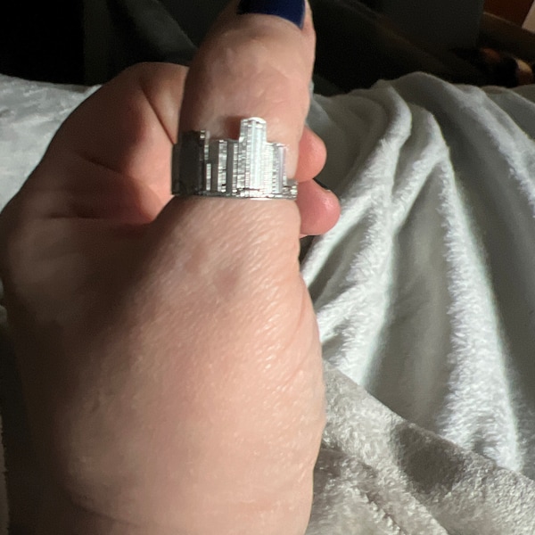 Custom City Ring • Personalized Cityscape Ring • Statement Ring ...