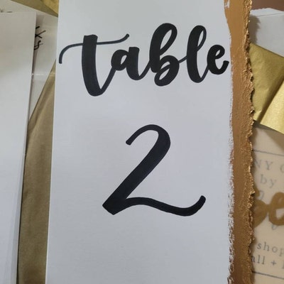 White Custom Hand Written Table Runner Wedding Paper Table - Etsy