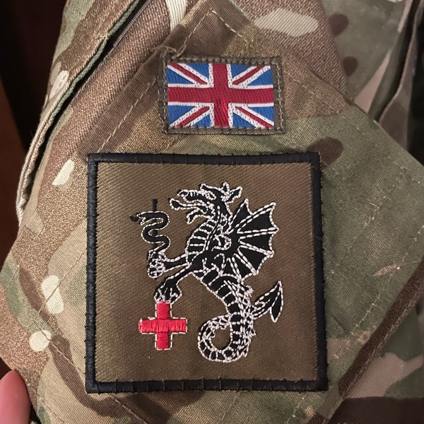 British Army Military PTI Crossed Swords Embroidered Patch Badge Sew on ...