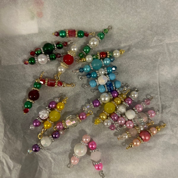 20 ORIGINAL Bead Dangles, Journal Charms, Beaded Journal Charms ...