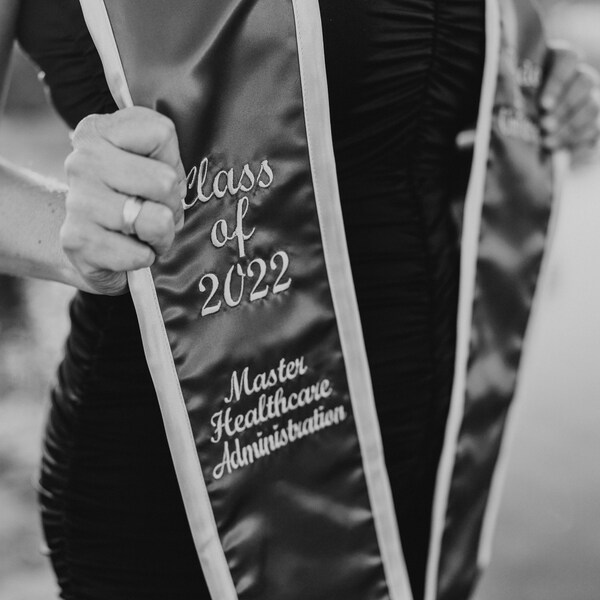 A Custom Satin Graduation Sash & Stoles - Graduation Gifts - Satin Grad ...