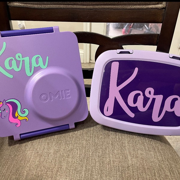 Lunchbox Decal, Name Decal, Yumbox, Bentgo Box, Lunch Box Sticker ...