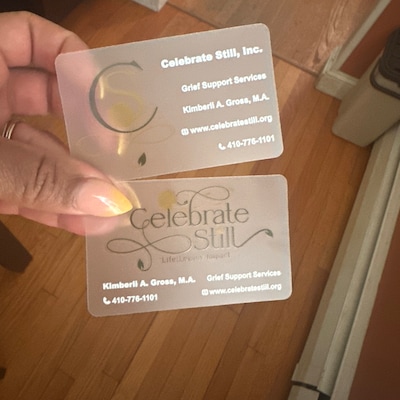Custom Clear Plastic Business Cards, Frosted Plastic Card With Your ...