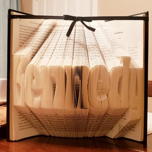 Book Folding Pattern Alphabet 34 Fanciful Measure Mark & | Etsy