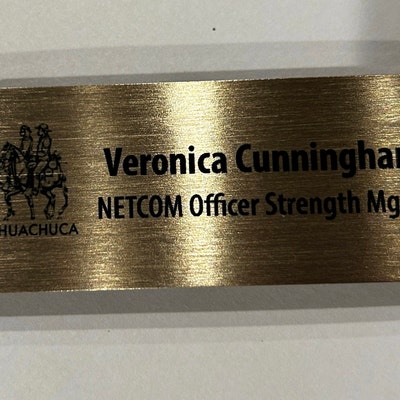 Uniform Name Badge for Work Pin Name Tag Military Police Fire Emergency ...