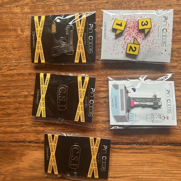 Hazard Symbols Hard Enamel Pin Set 2, Science, Chemistry, Biology ...