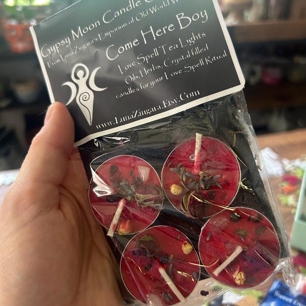 Love Spell Tea Lights... Herbal Infused Tea Lights, Love Spell Candles ...