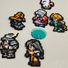 Final Fantasy IX: Perler Bead Sprites - Zidane, Garnet, Vivi, Steiner ...