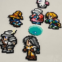 Final Fantasy IX: Perler Bead Sprites Zidane, Garnet, Vivi, Steiner ...