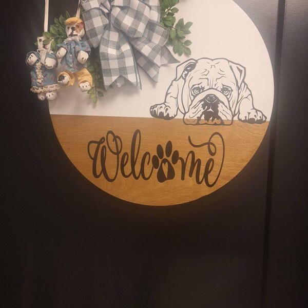 Tabby Cat Welcome Sign, Tabby Cat Door Sign, Cat Welcome Sign - Etsy