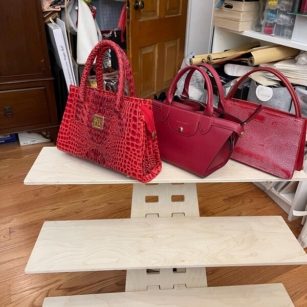 Fraser 3 Shelf Sloped Portable Display - Etsy