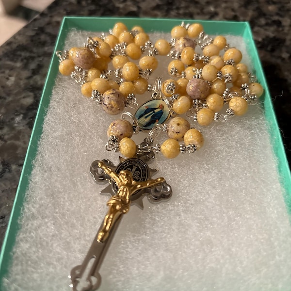 Keepsake Rosaries Made With Your Dried Flowers, Full Christian Rosary ...