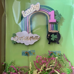 Lucky One First Birthday Cake Topper, St. Patrick's Day Cake Topper ...
