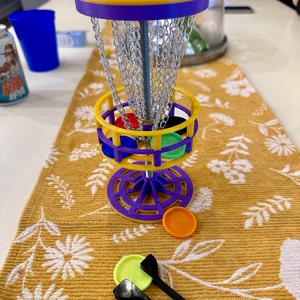 XL Mini Golf Mini Disc Golf Table Top Game 3D Printed Drinking Game ...